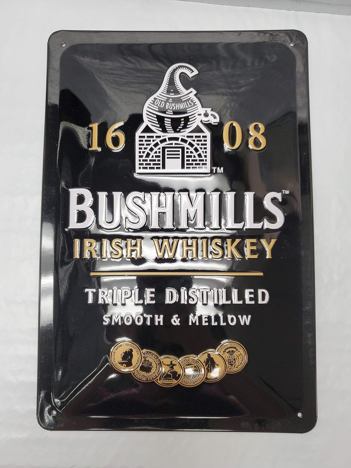 Amazon.com: Bushmills Irish Whiskey Metal Sign - Label : Home & Kitchen