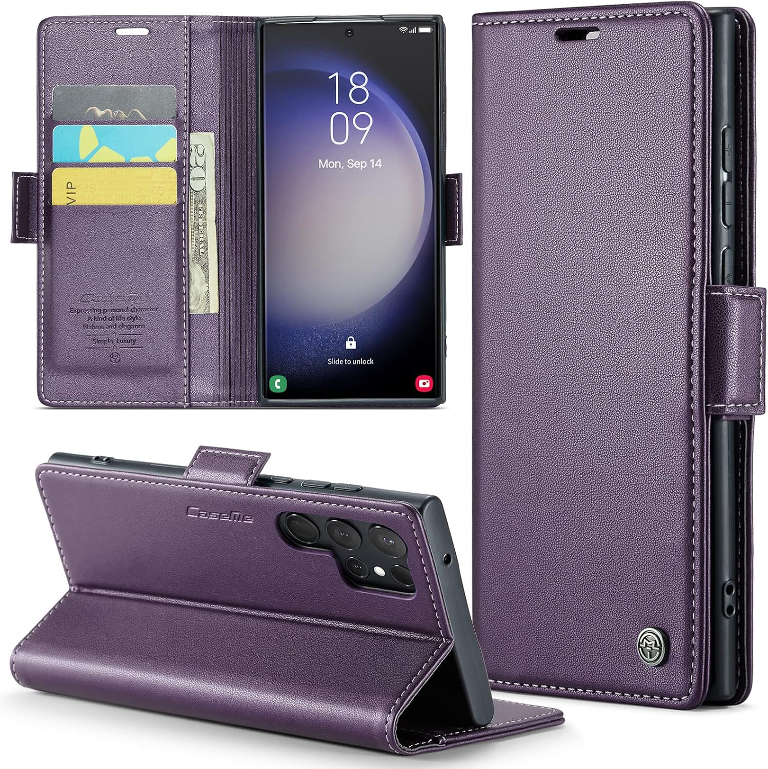 Amazon.com: Lxisxcna Samsung Galaxy S23 Ultra 5G Wallet Case with [RFID ...
