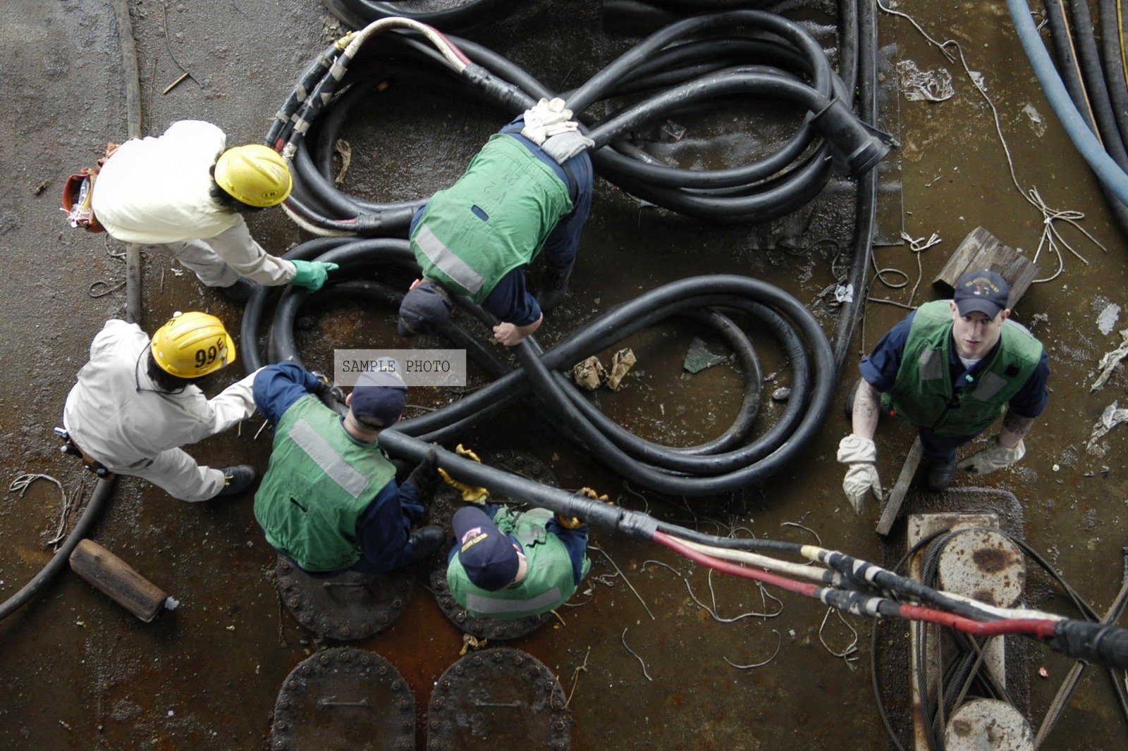 Buy Photo US Navy (USN) Sailors of USN Aircraft Carrier USS KITTY HAWK ...