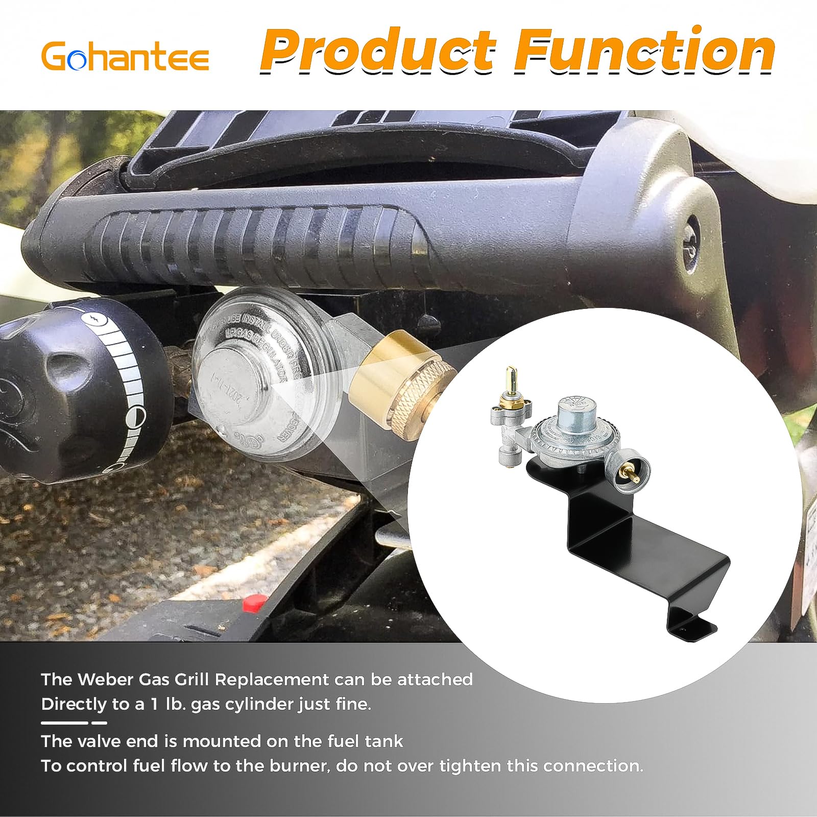 Snapklik.com : Gohantee 64866 Gas Grill Valve Regulator Replacement For ...