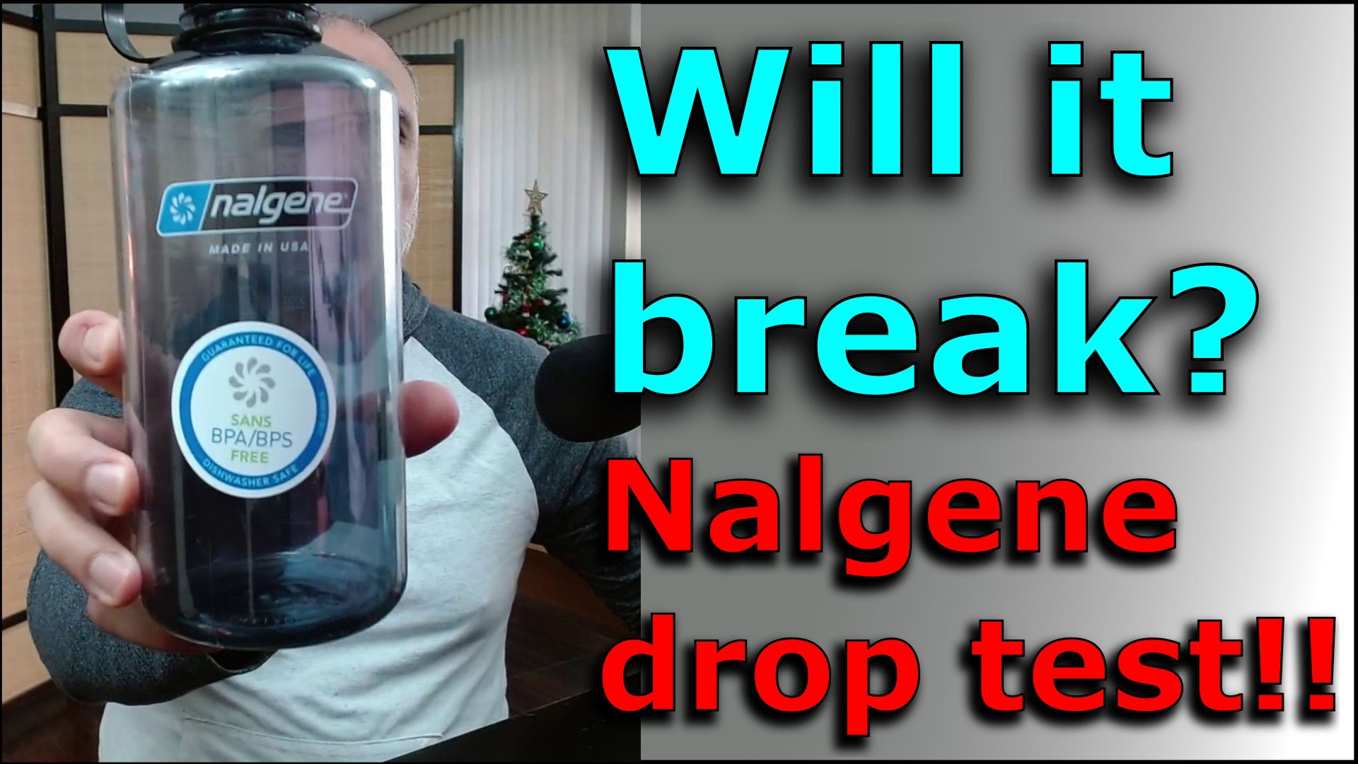 Watch Will it break? Nalgene water bottle drop test & review on Amazon Live