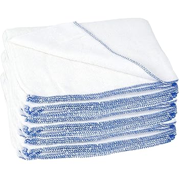 8 x Large Dish Cloths Traditional Kitchen Cleaning Dish Washing Up ...