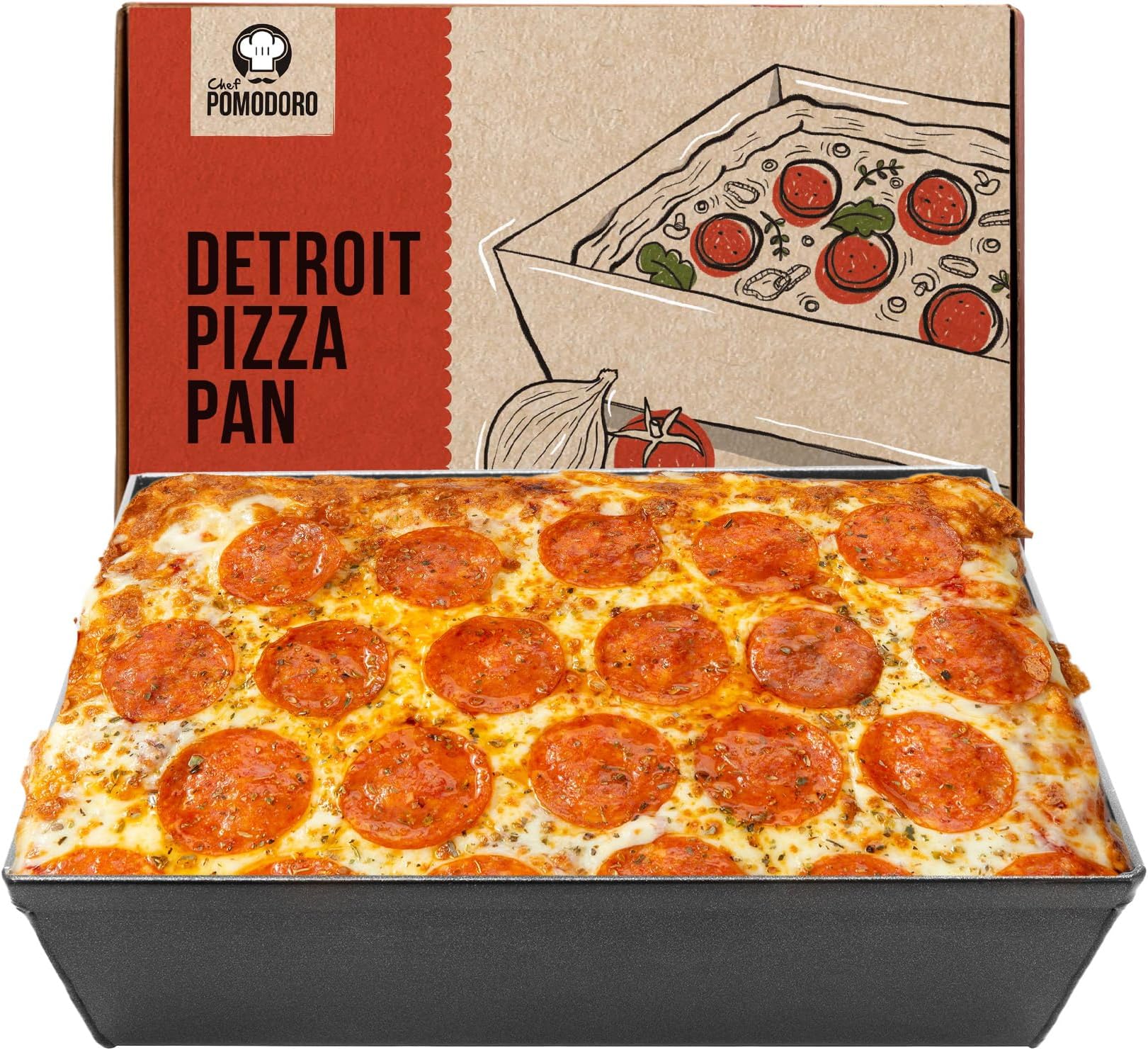 Amazon.com: New Seasoned 10 x 14 - Authentic STEEL Detroit Style Pizza ...