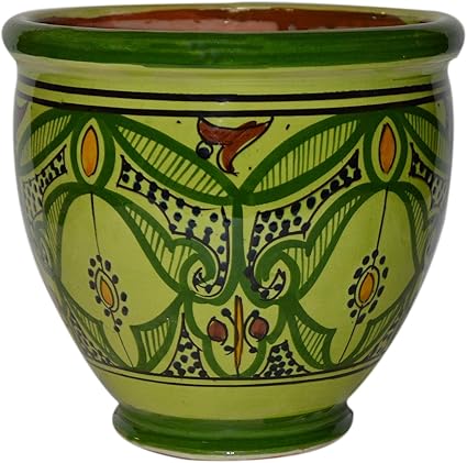 Amazon.com : Treasures of Morocco Flower Pot Moroccan Spanish Garden ...
