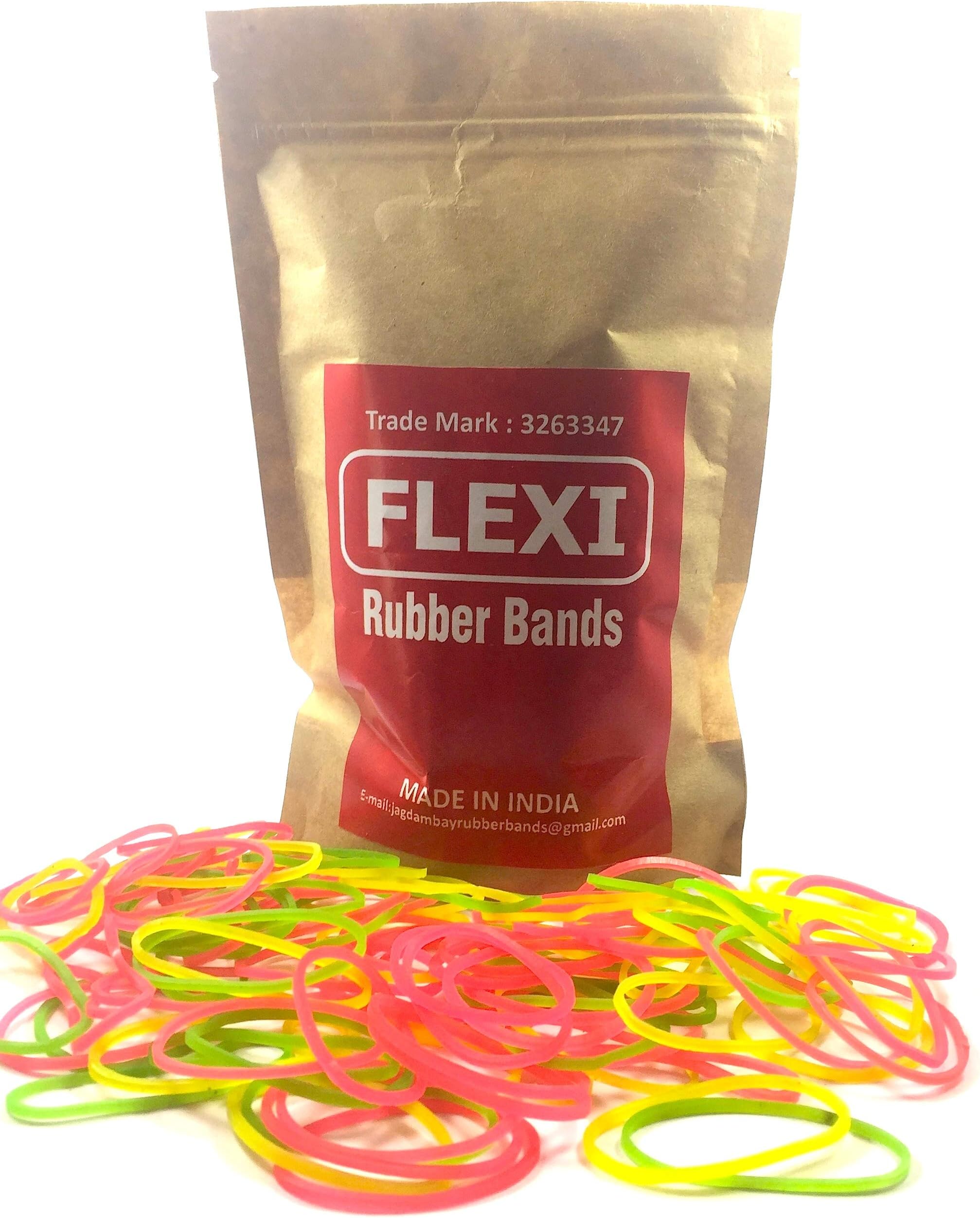 IMPRINT Nylon Rubber Bands | 3 inch Diameter | Pack of 400 | Green ...