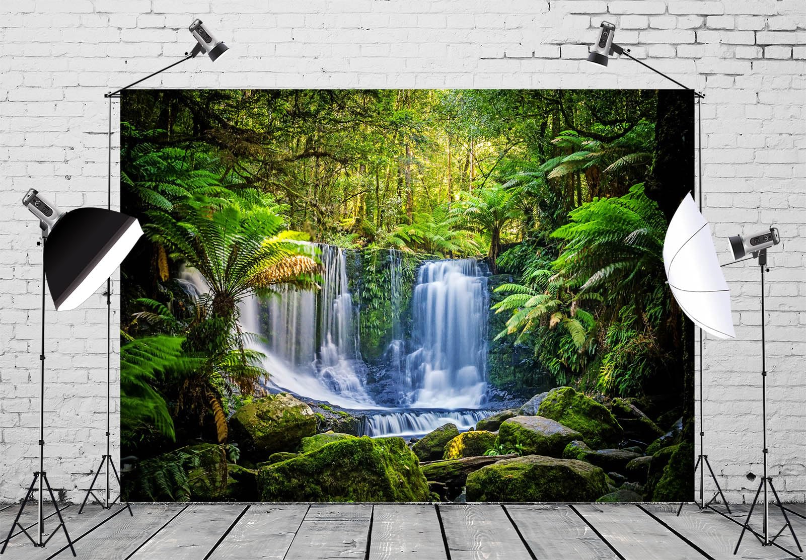 Tropical Rainforest Waterfalls Vertical 9,103 Tropical Rainforest