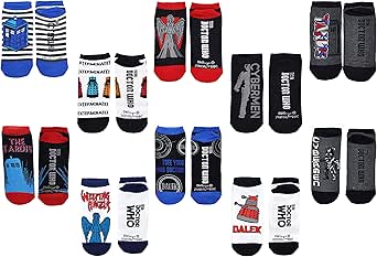 Amazon.com: Doctor Who Socks Merchandise (10 Pair) - (Women) Dr Who ...