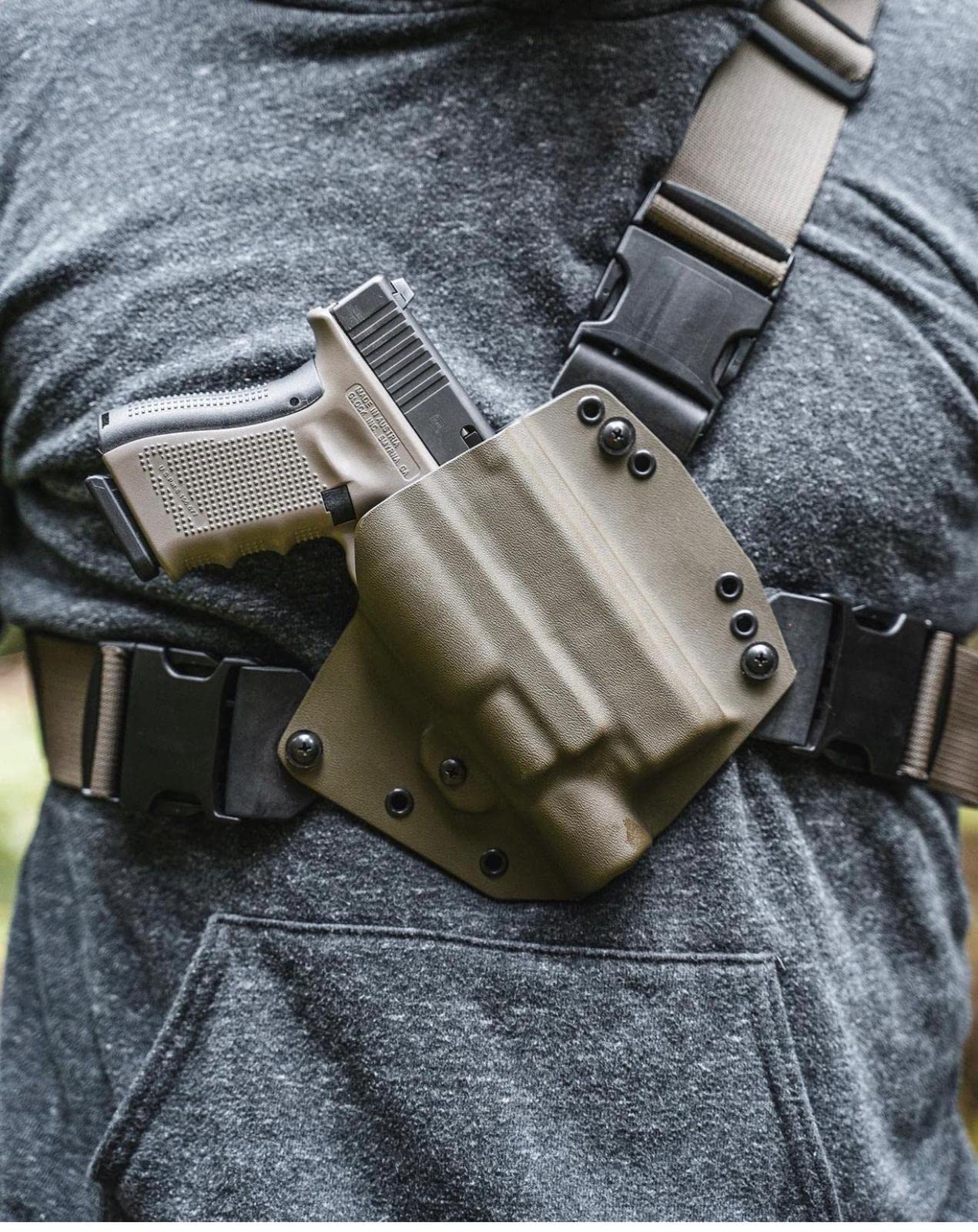 HolsterBuilder Universal Chest Rig & Mounting Hardware - Underarm ...