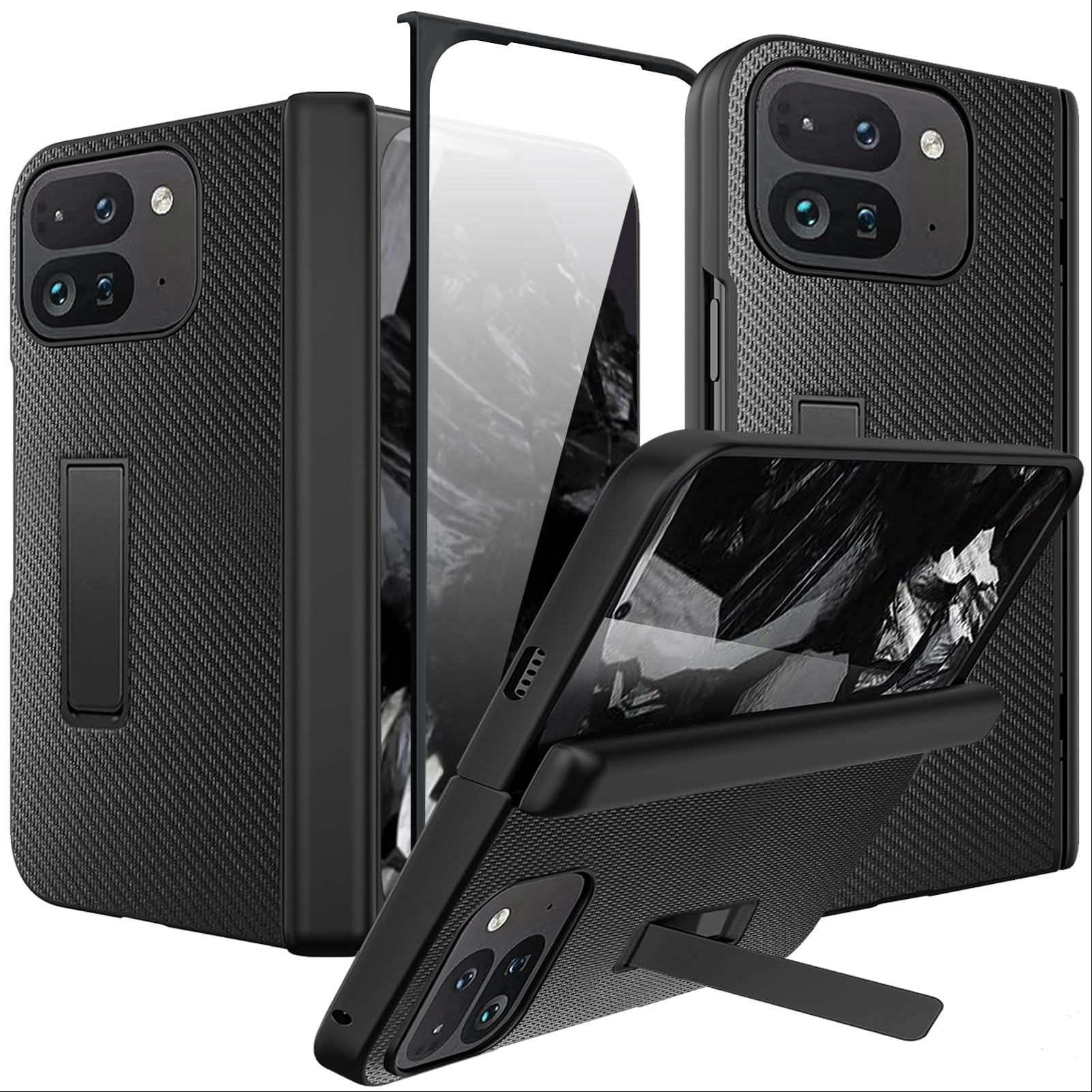 Amazon.com: NINKI for Google Pixel 9 Pro Fold Case with Magnetic Kickstand, Hinge Protector for ...