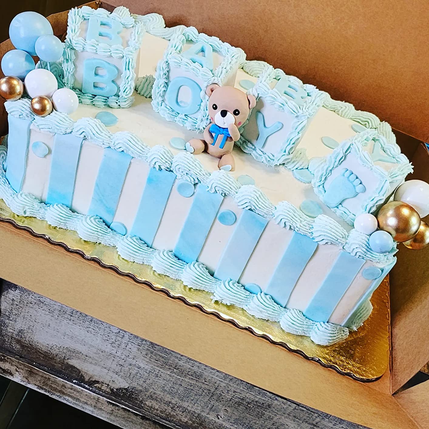 $2/mo - Finance Bear Cake Toppers Mini Bear Cake Decorations Blue BABY ...