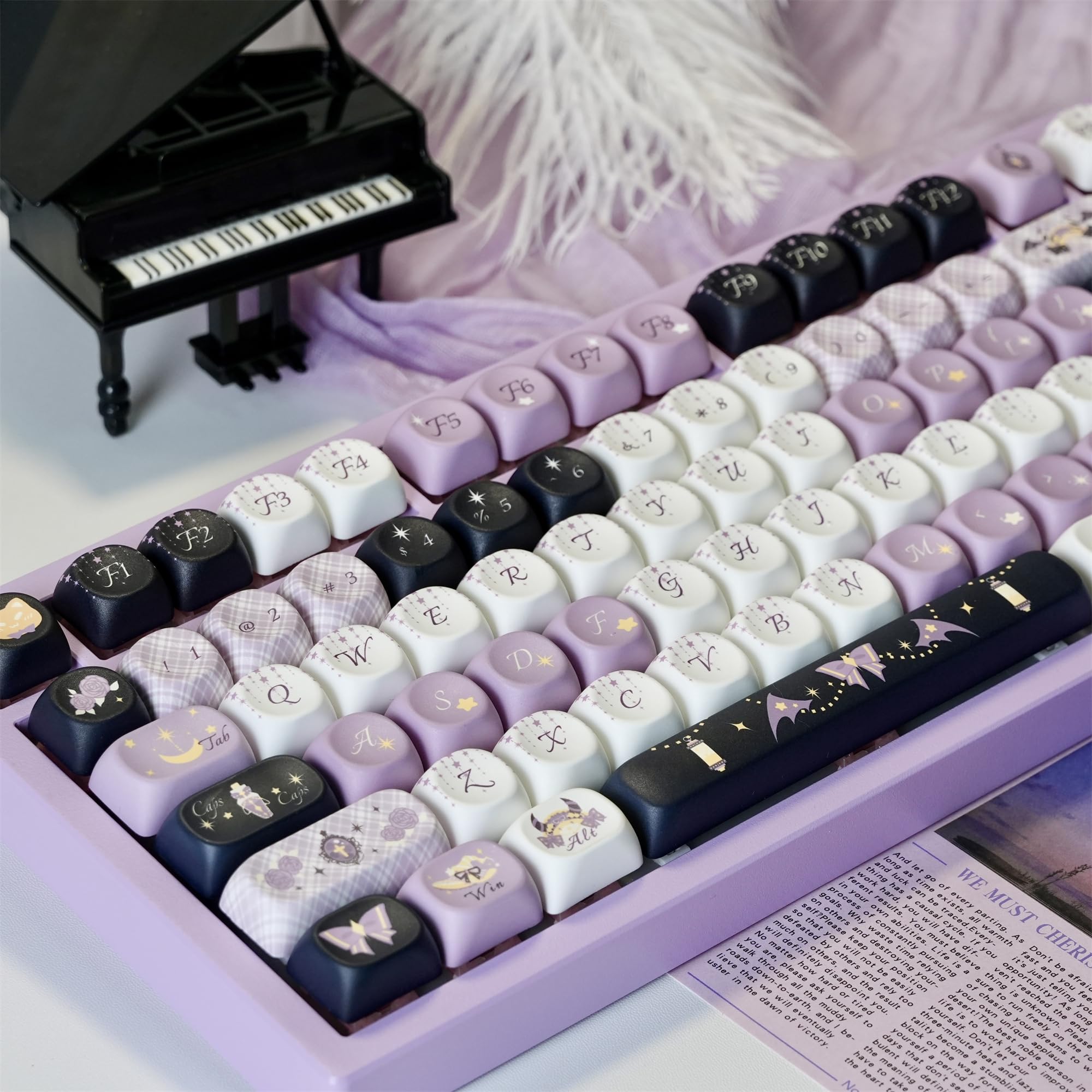 Amazon.com: ZMX Custom Keyboard Keycaps,MOA Profile Halloween-Themed ...
