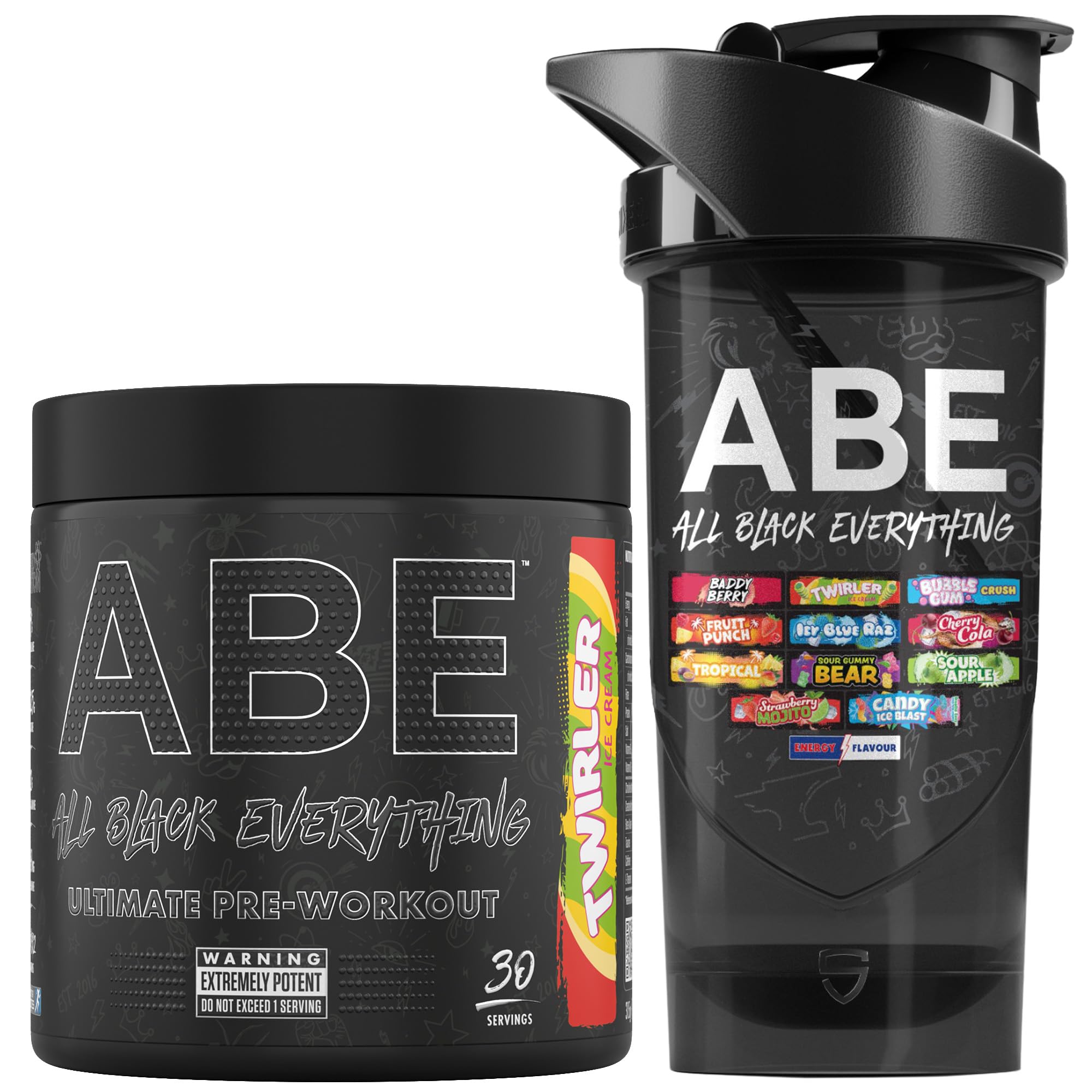 Buy Applied tion Bundle ABE Pre Workout 375g + ABE Black Shaker | All ...