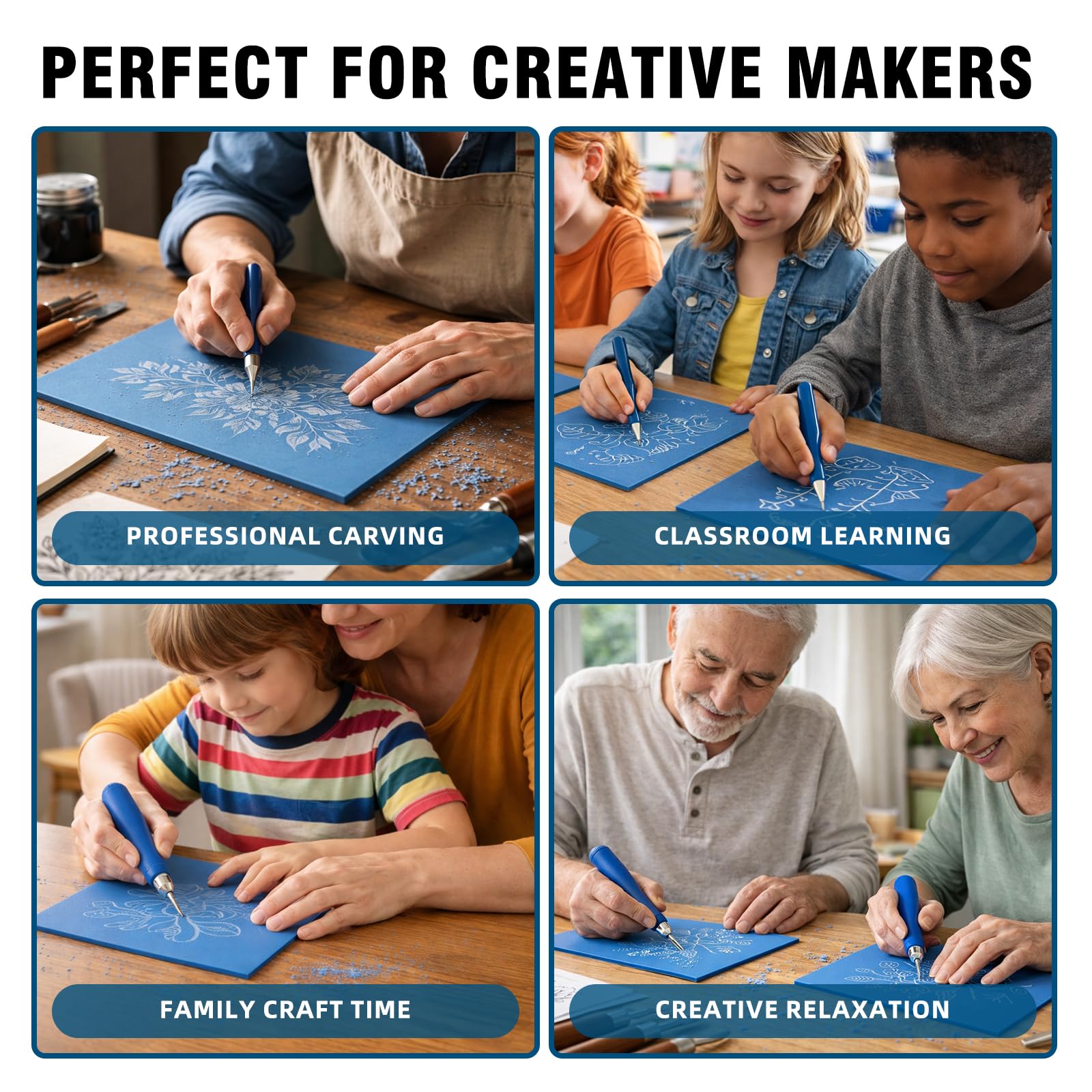Snapklik.com : Falling In Art Soft Linoleum Carving Block