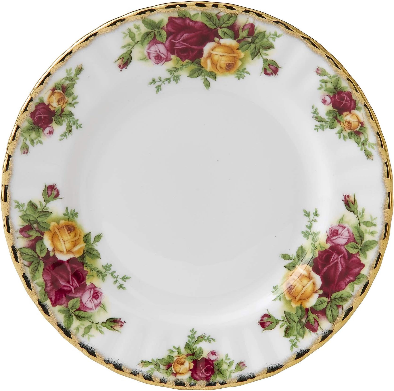 Amazon.com | Royal Albert Old Country Roses Plate 18cm: Salad Plates