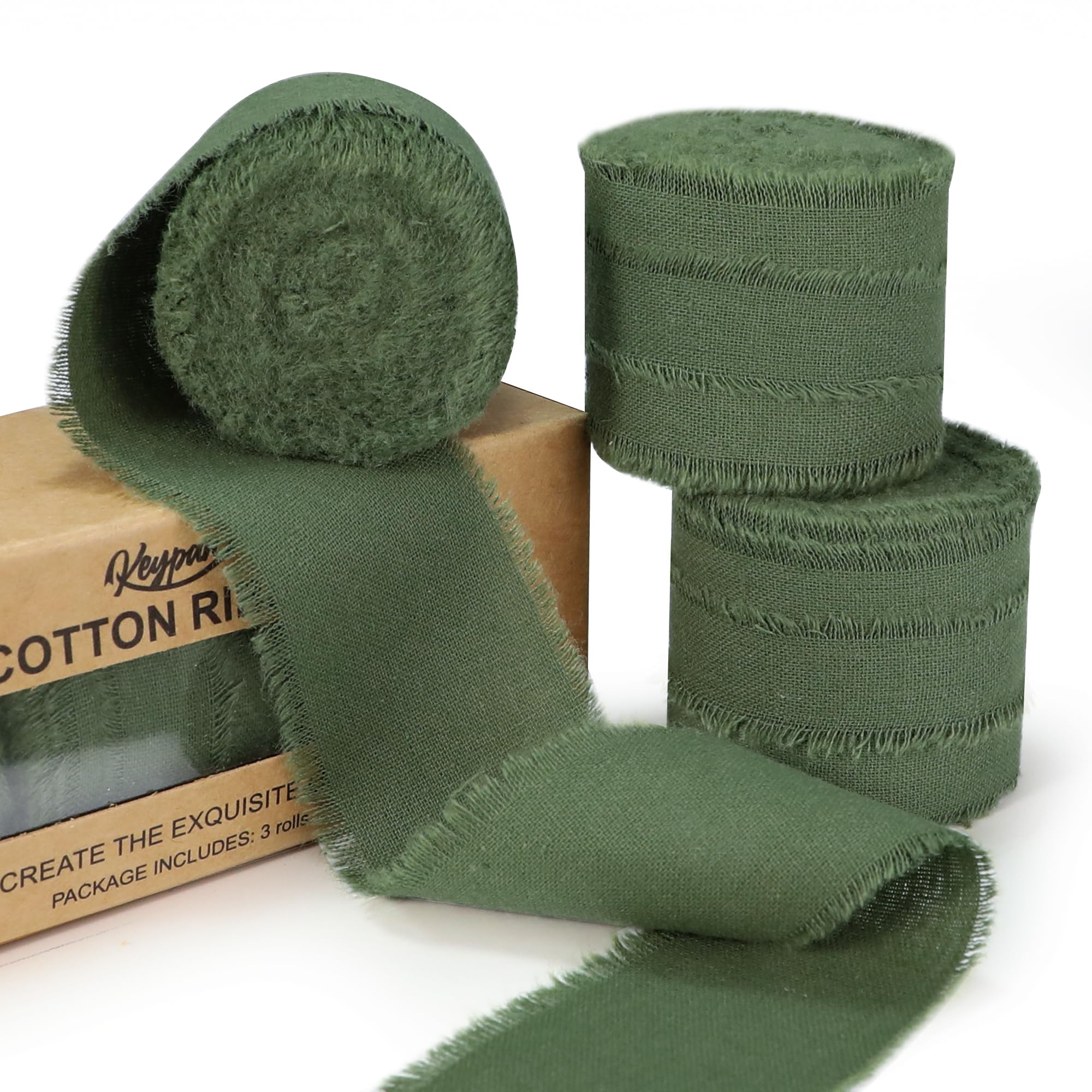 Amazon.com: Keypan Hunter Green Ribbon 1-1/2 x 15 Yards Handmade Cotton ...