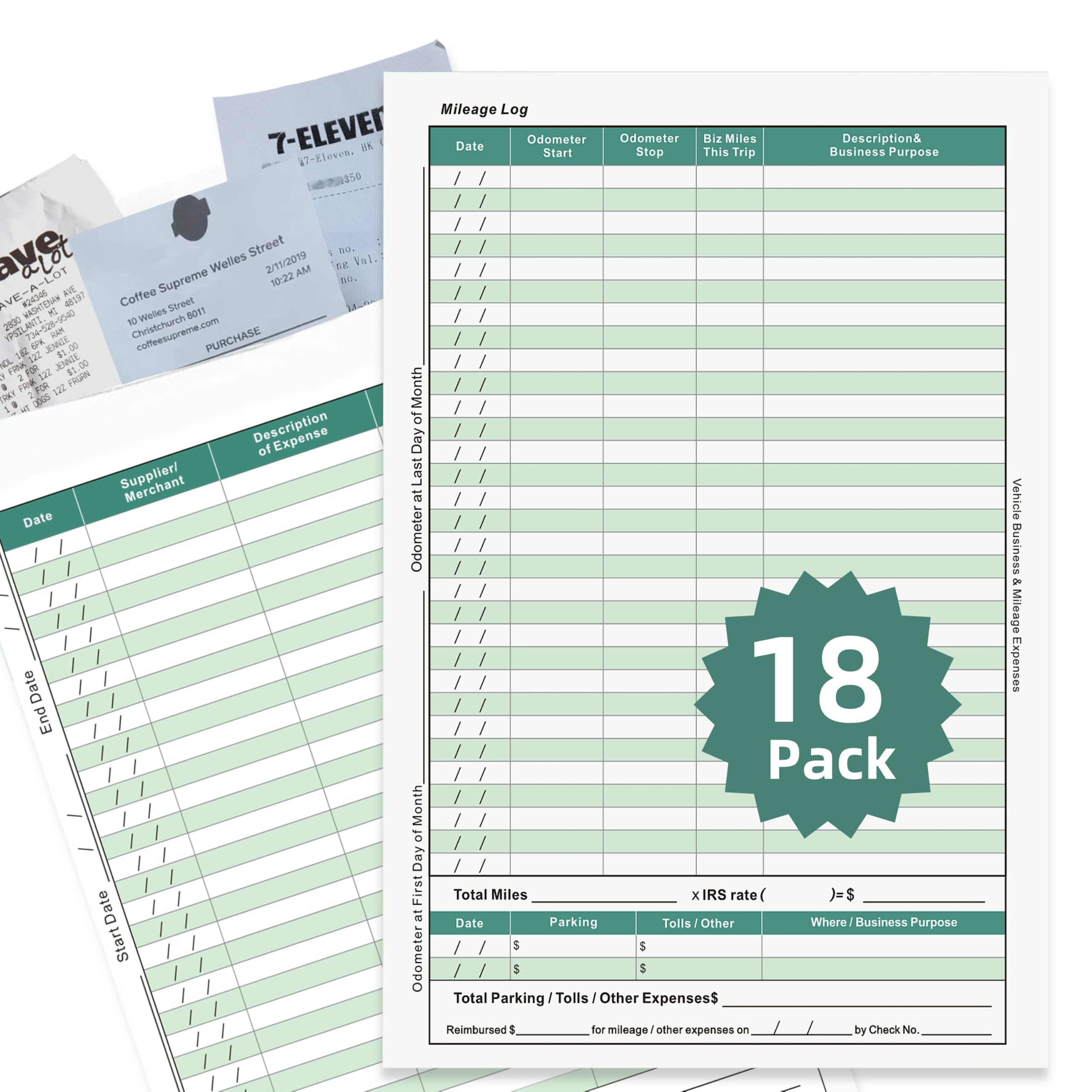 Snapklik.com : YvnShine Receipt Organizer Envelopes, 6.5x9.5 Inches, 12 ...