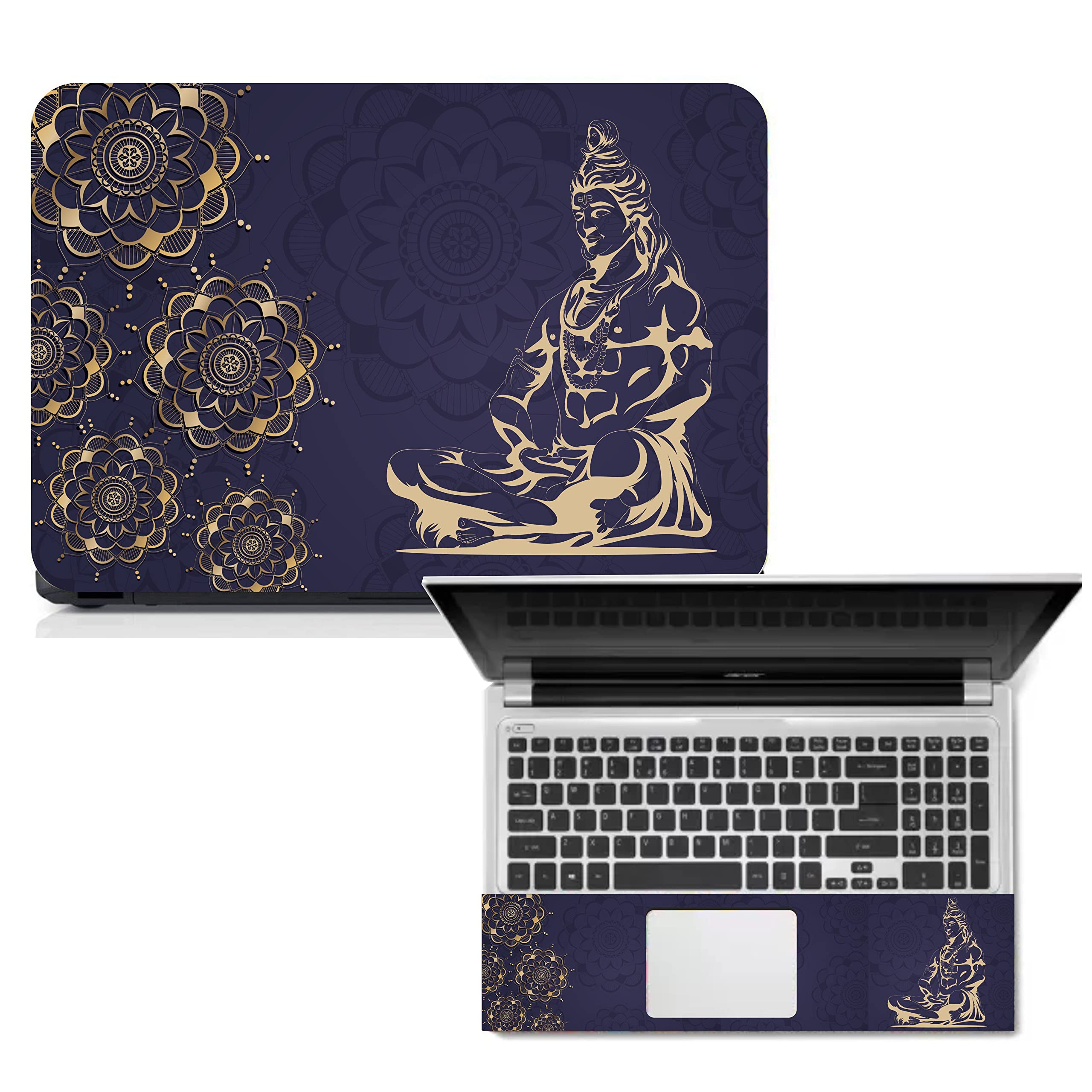 Lord Shiva Laptop Skin Decal Sticker, Waterproof, Bubble Free and ...