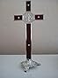 Amazon.com: Calculs Metal & Wood Crucifix Table Cross - Catholic Table ...