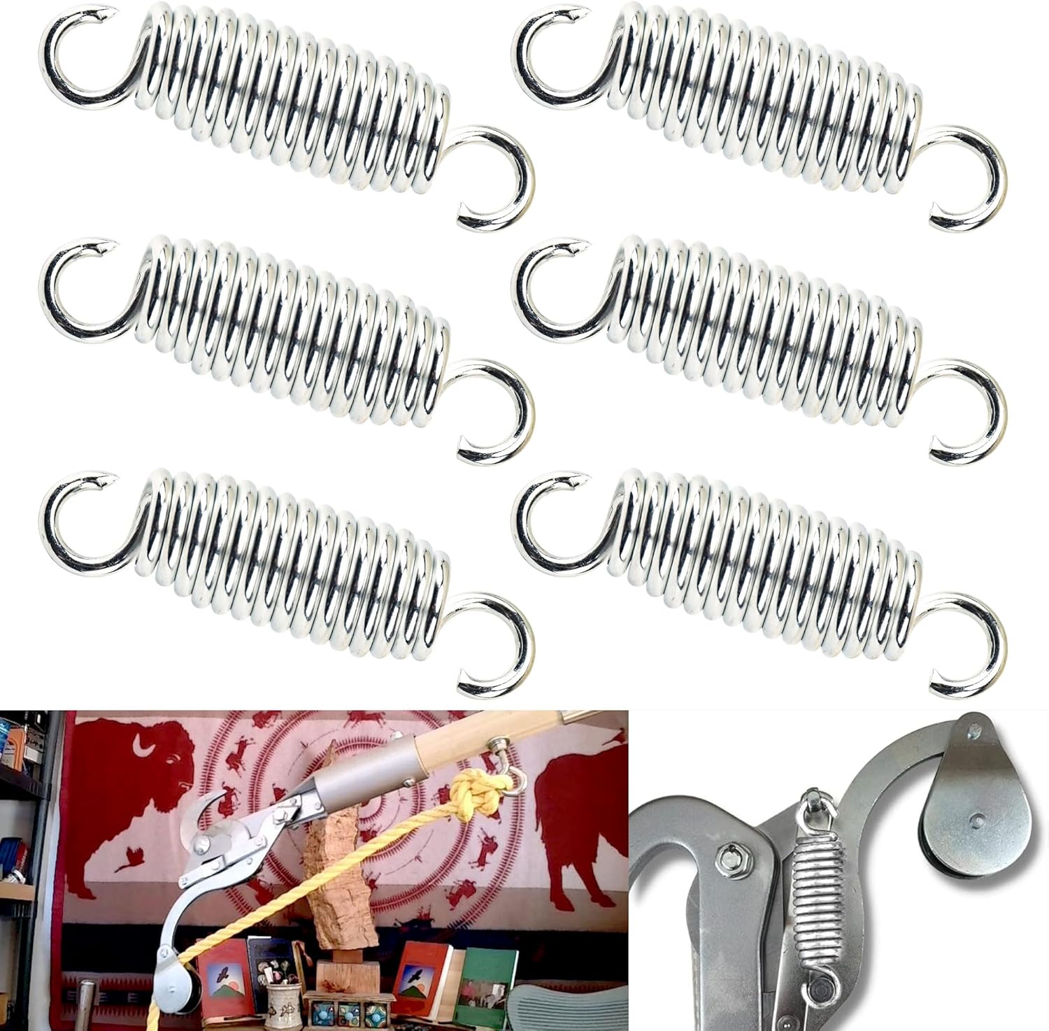 Amazon.com: 6 Pack Z104 Pole Pruner Replacement Spring Compatible with ...