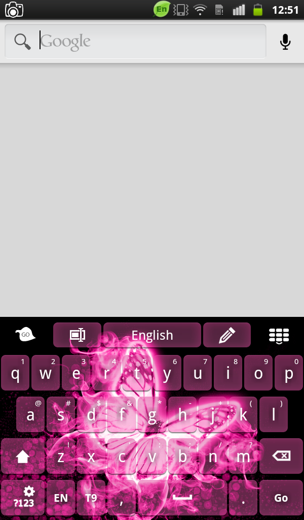 Pink Neon Butterfly Keyboard - App on Amazon Appstore