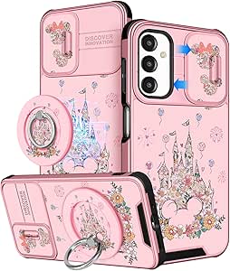 Amazon.com: Buleens for Samsung Galaxy A16 5G Phone Case - with Ring Stand & Camera Cover ...