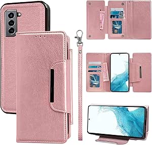 Amazon.com: Furiet Trifold Wallet Case for Samsung Galaxy S21 Ultra 5G with Detachable Magnetic ...