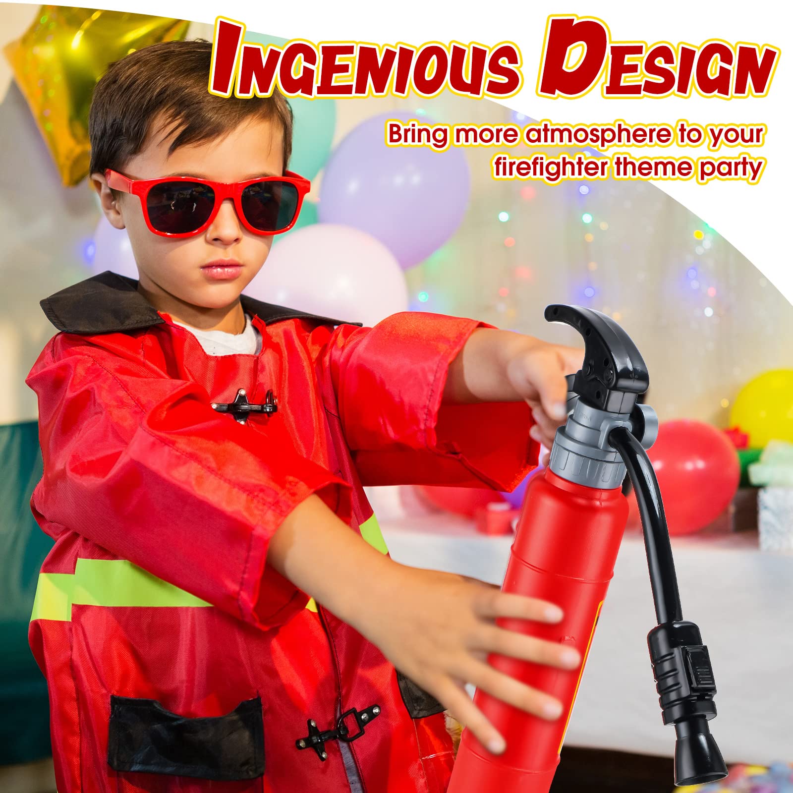 6 Pack 11 Inch Fire Extinguisher Water Squirt Toys, Beach Swimming Pool ...