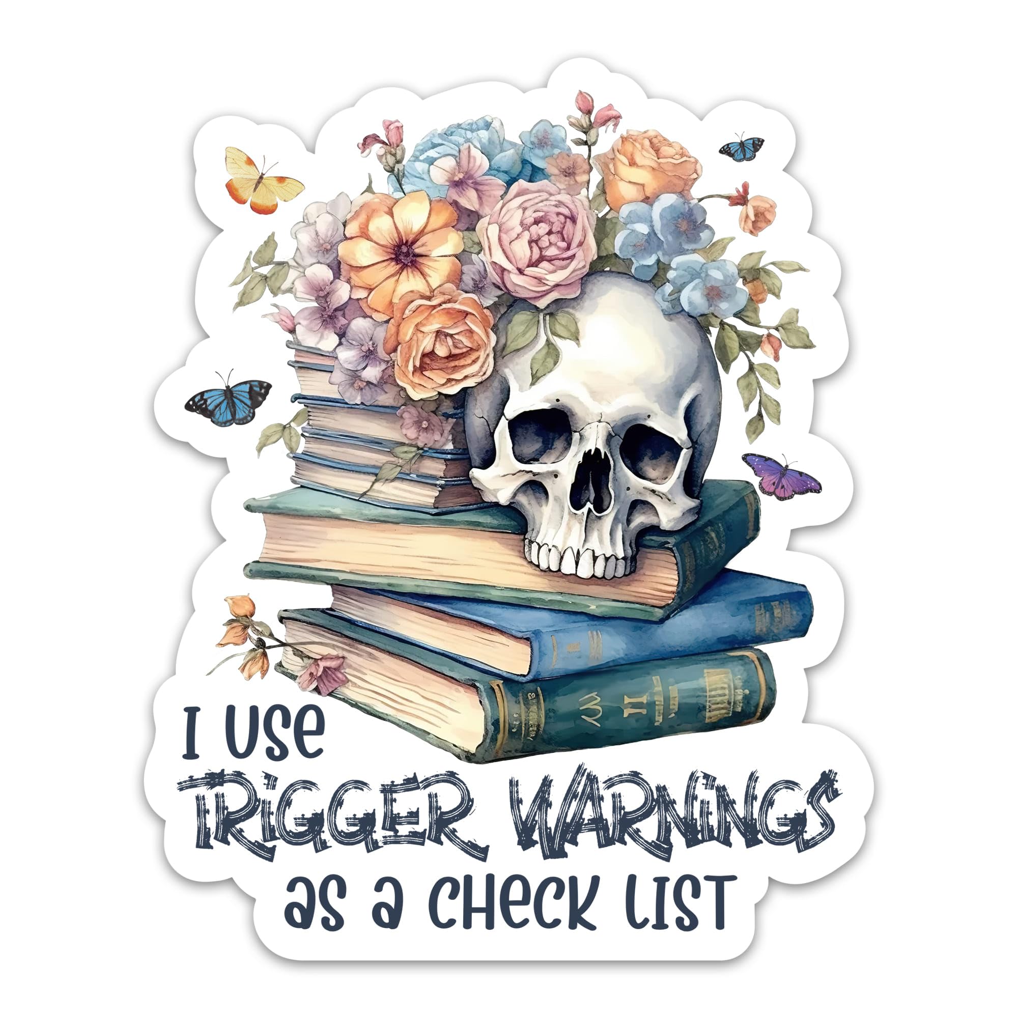 Amazon.com: (3PCs) I Use Trigger Warnings As A Check List Sticker 2 ...