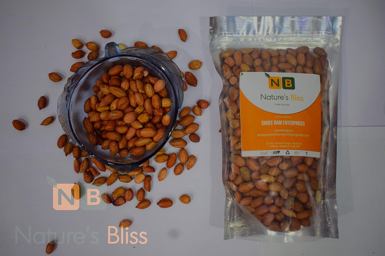 Nature's Bliss Organic Dark Peanuts / Rajasthani raw moongfali Raw ...