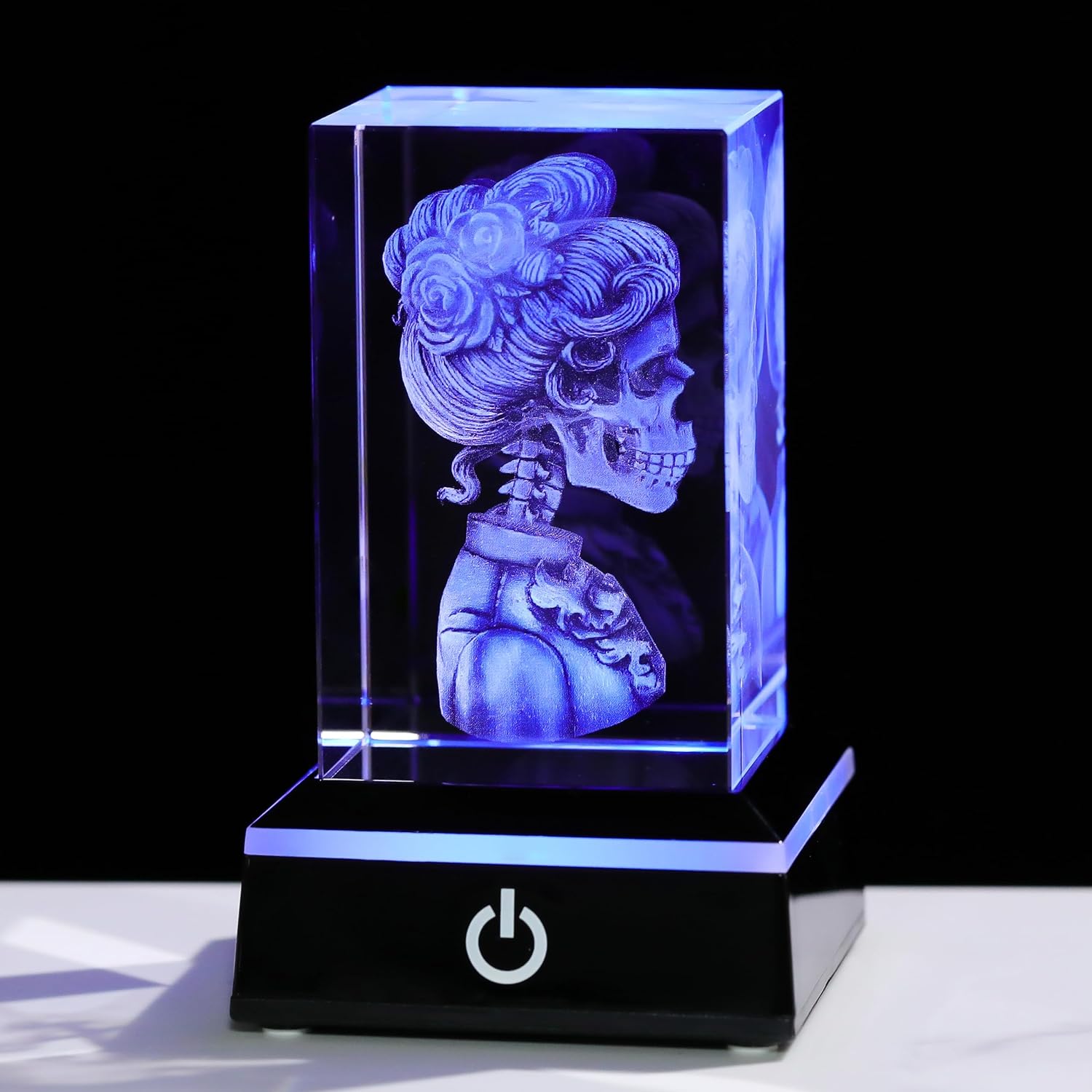 Amazon.com: Qianwei 3D Crystal Skeleton Bride Decor - Baphomet Statue ...