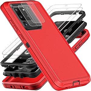 Amazon.com: YKHJKLEC for Samsung Galaxy S20 Ultra Case, with 2Pcs [Self Healing Flexible TPU ...