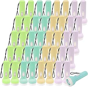 Amazon.com: SONGFANGXI 50 PCS Mini Flashlights Bulk Assorted Macaron ...
