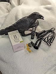 EPPARA Raven Table Lamp, Gothic Crow Lamp, Adjustable Birds Table Light, Wall Sconce Lamp Light ...