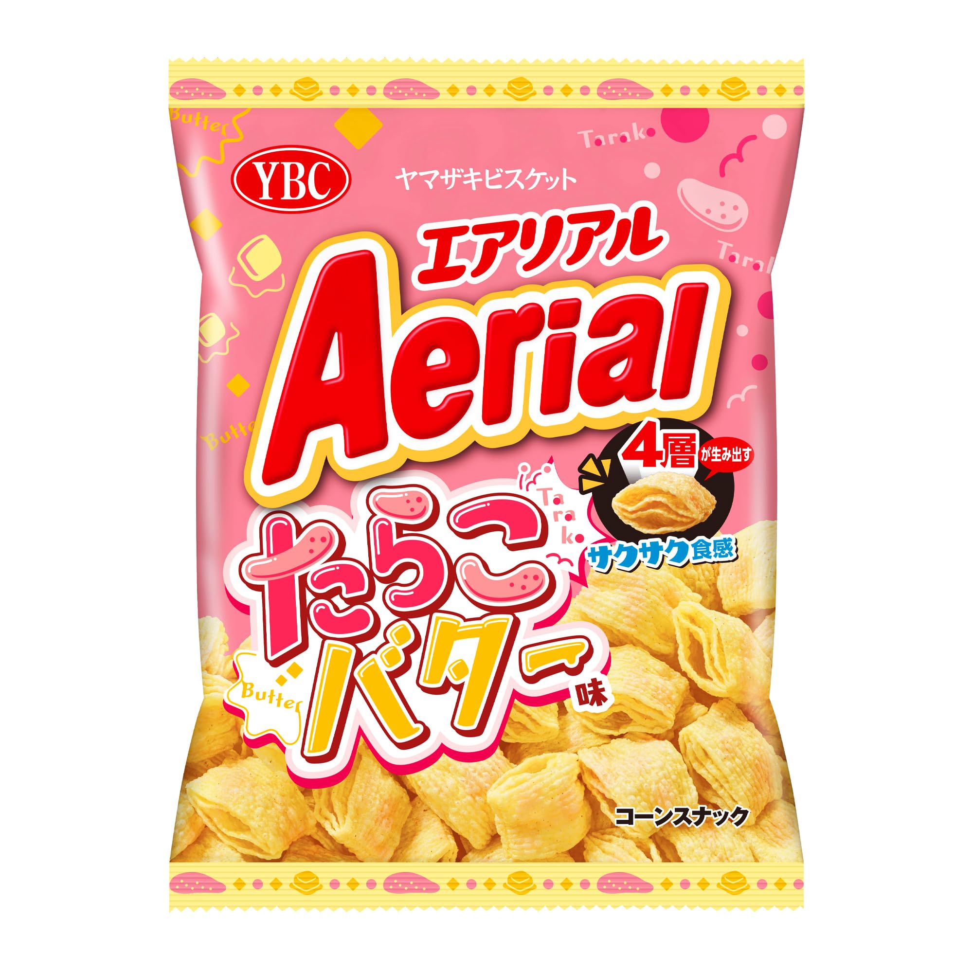 Amazon.co.jp: YBC エアリアルたらこバター味 65g×12袋 : 食品・飲料・お酒