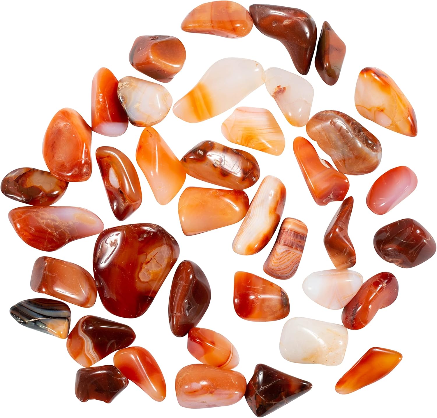 The Chrysalis Stone Piedras rodadas Cornalina 12 libra Cristales a ...