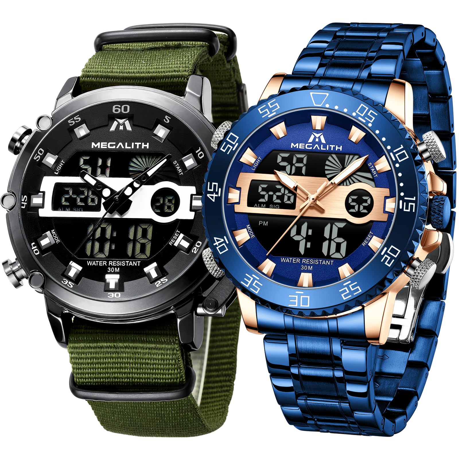 Amazon.com: MEGALITH Men's Watches Digital Military Waterproof Watches ...