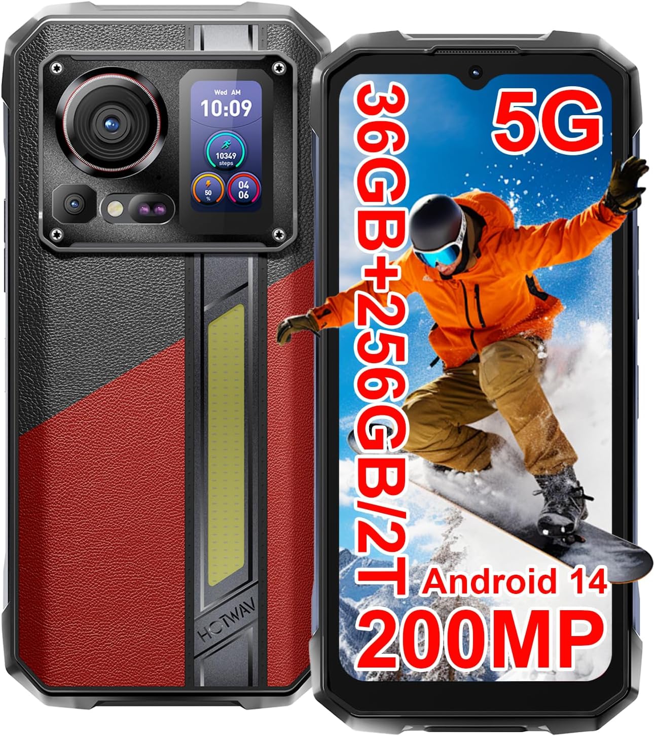 Amazon.com: HOTWAV Hyper 7 Pro 5G Rugged Phone, 36GB + 256GB/2TB ...