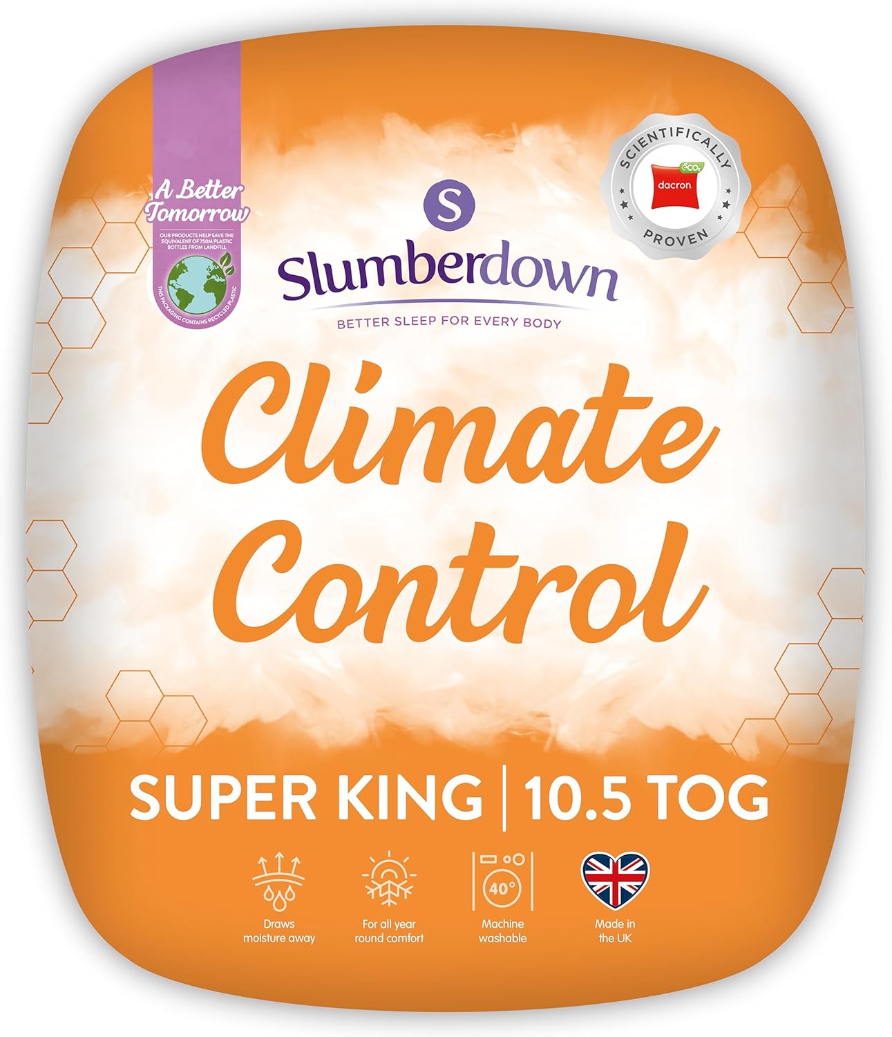 Slumberdown Climate Control Super King Duvet - 10.5 Tog All Year Round ...