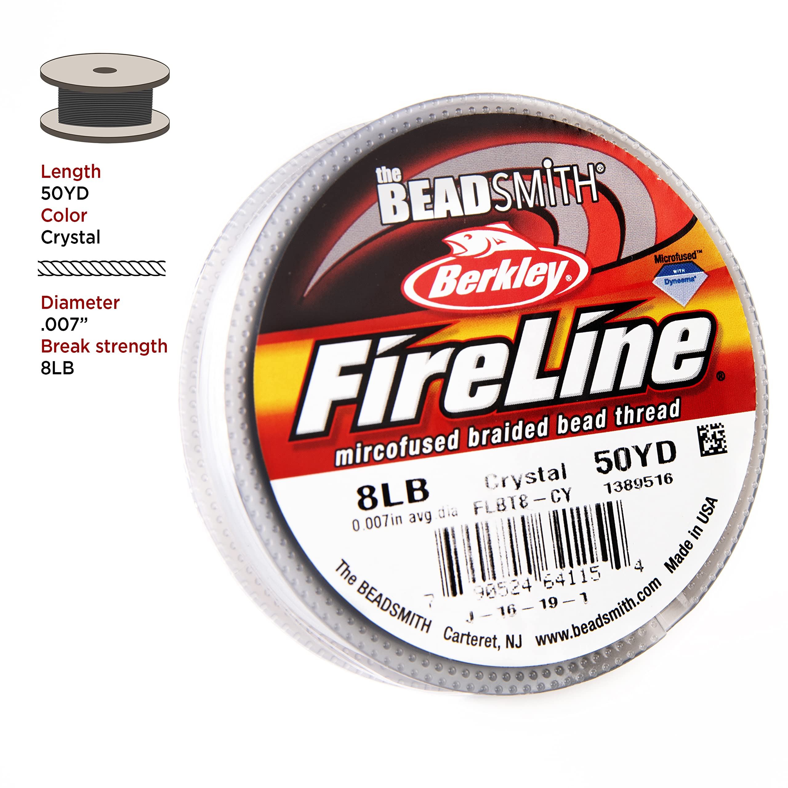 Snapklik.com : The Beadsmith Fireline By Berkley Micro-Fused Braided ...