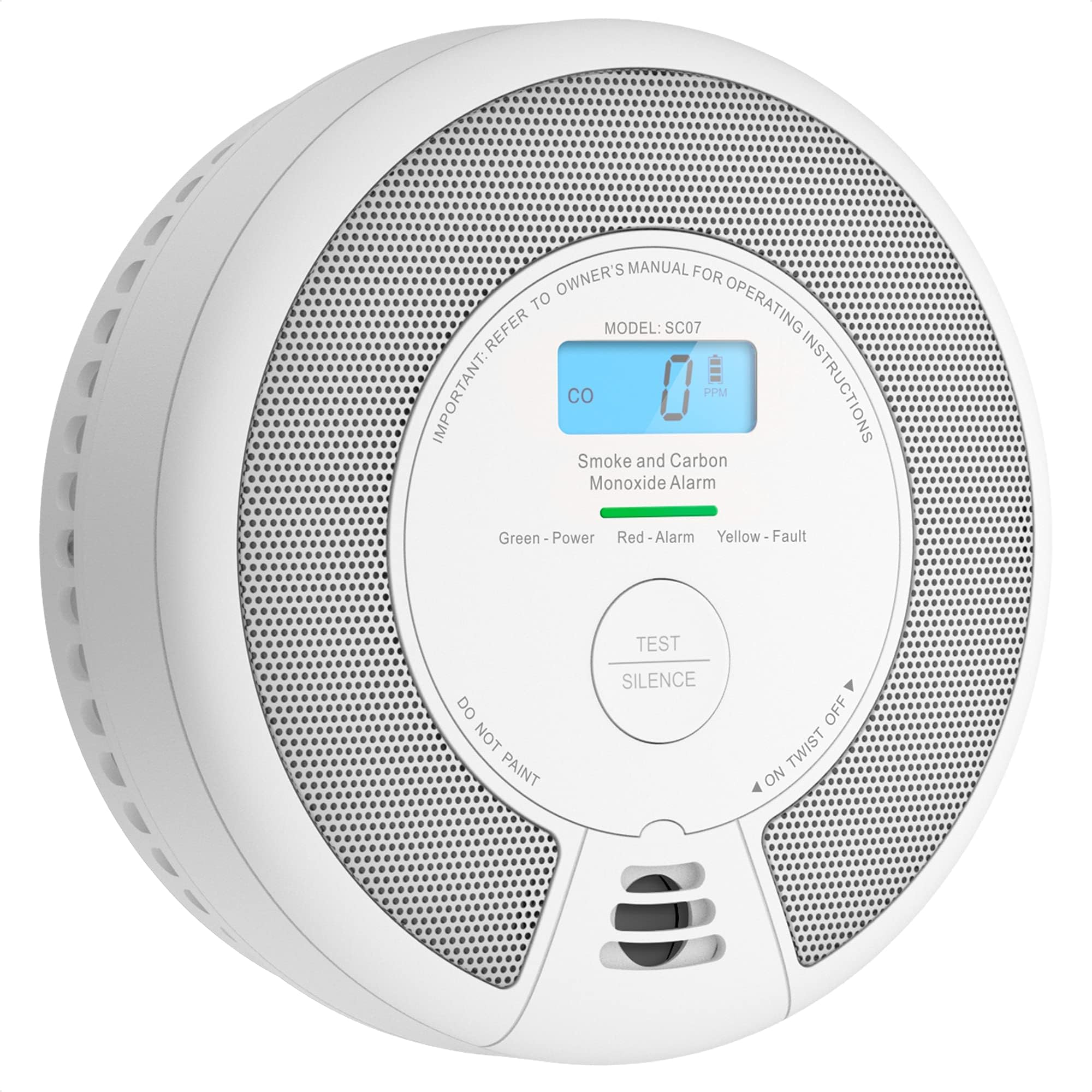 X-Sense Détecteur de Fumée et de Monoxyde de Carbone avec Affichage LCD, Batterie de 10 Ans ...