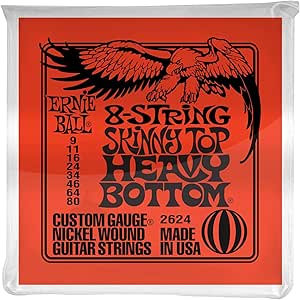 Amazon.com: Ernie Ball P02624 - Cuerdas de guitarra eléctrica Slinky Skinny Top Heavy Bottom de ...