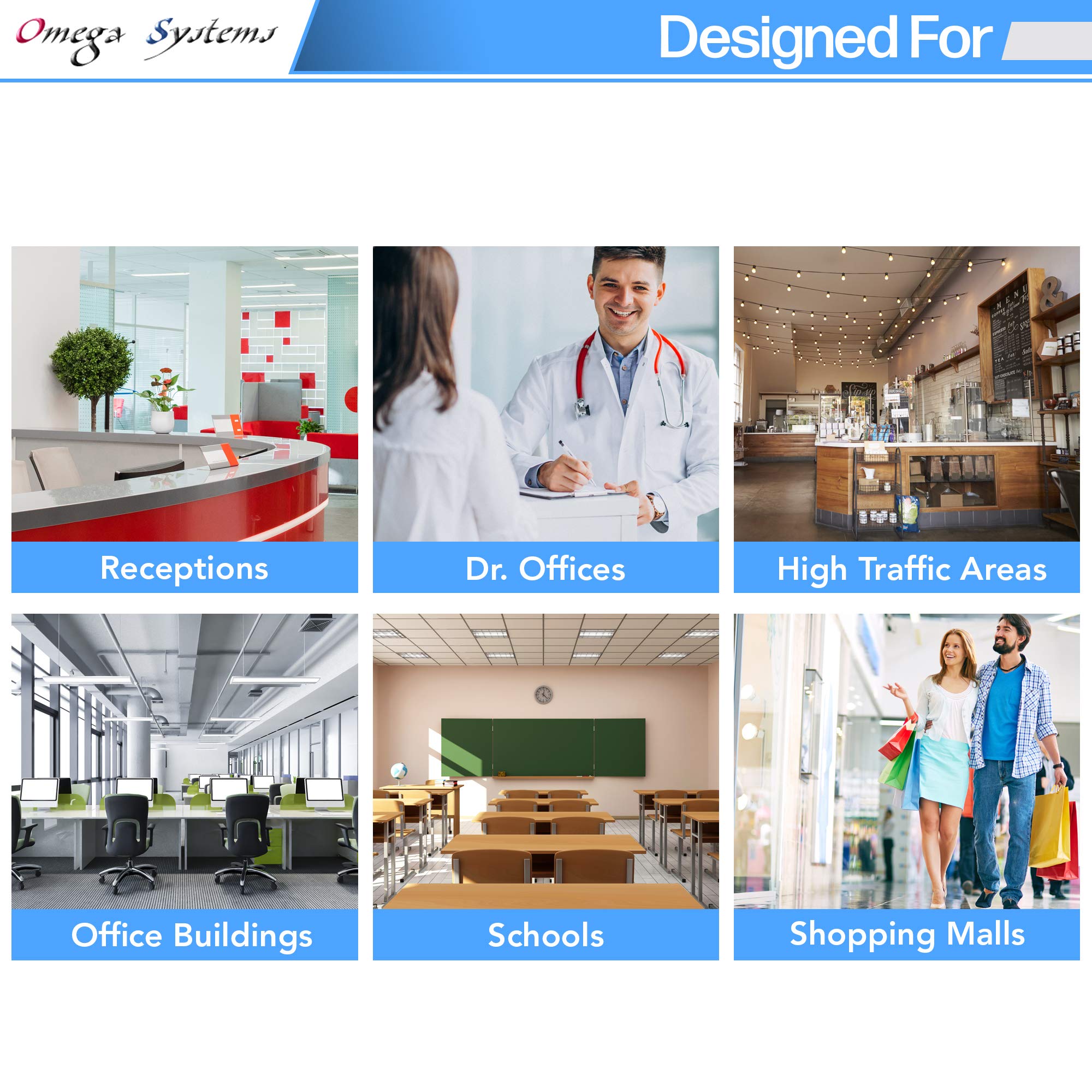 Buy Omega Systems Temperature Face Recognition Body Temperature Kiosk ...