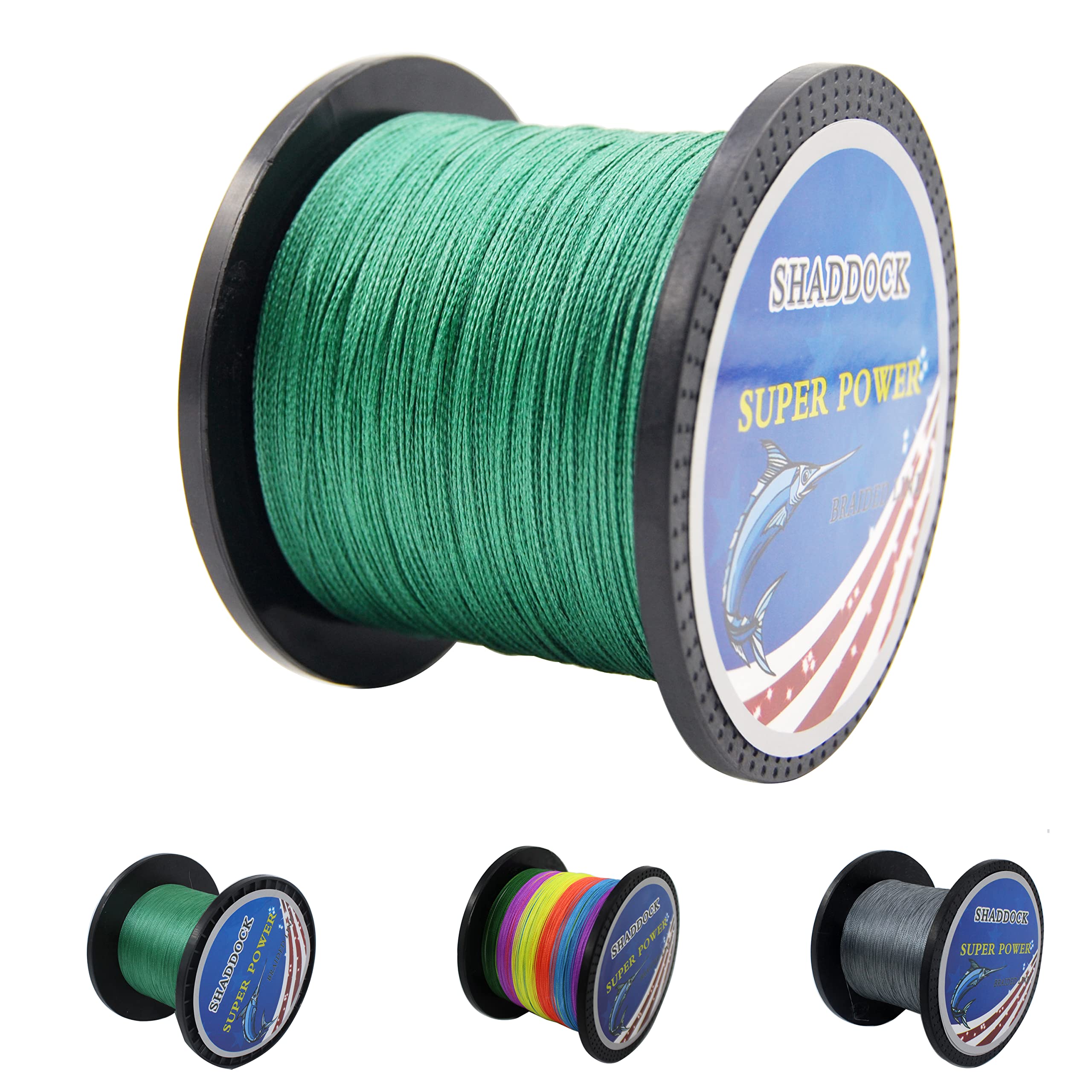 Amazon.com : Super Strong Braided Fishing Line - 4 Strands ...