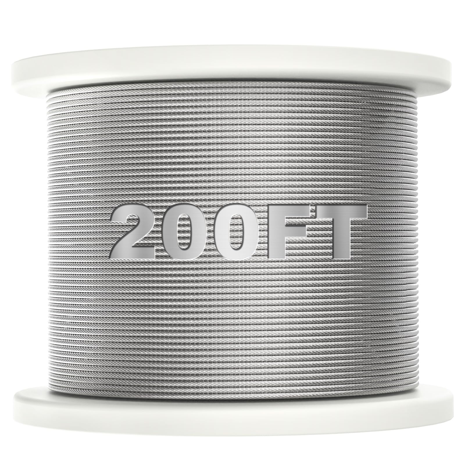 Snapklik.com : 200FT 1/8" Stainless Steel Cable, T316 Marine Grade ...