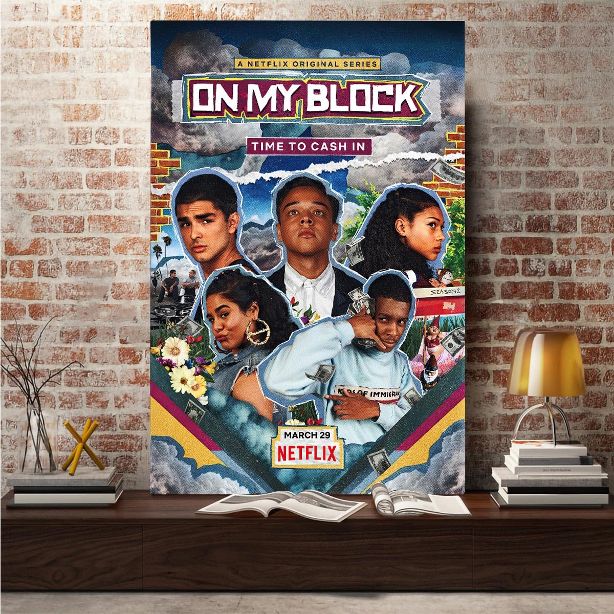 Snapklik.com : On My Block Movie Poster Vintage Room Aesthetic Wall Art ...