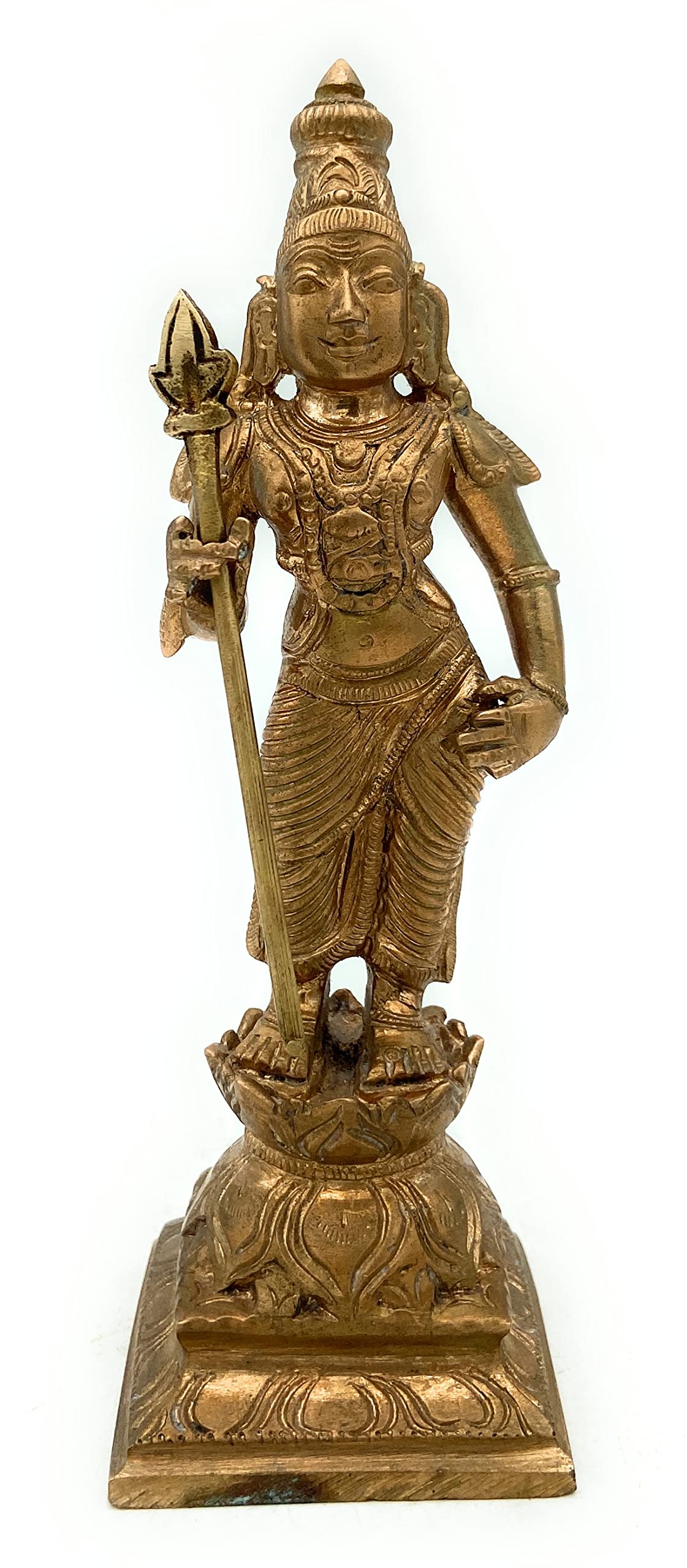 Buy Bhunes Bronze Lord Kartikeya Idol | Kartik Idol | Lord Karthikeyan ...