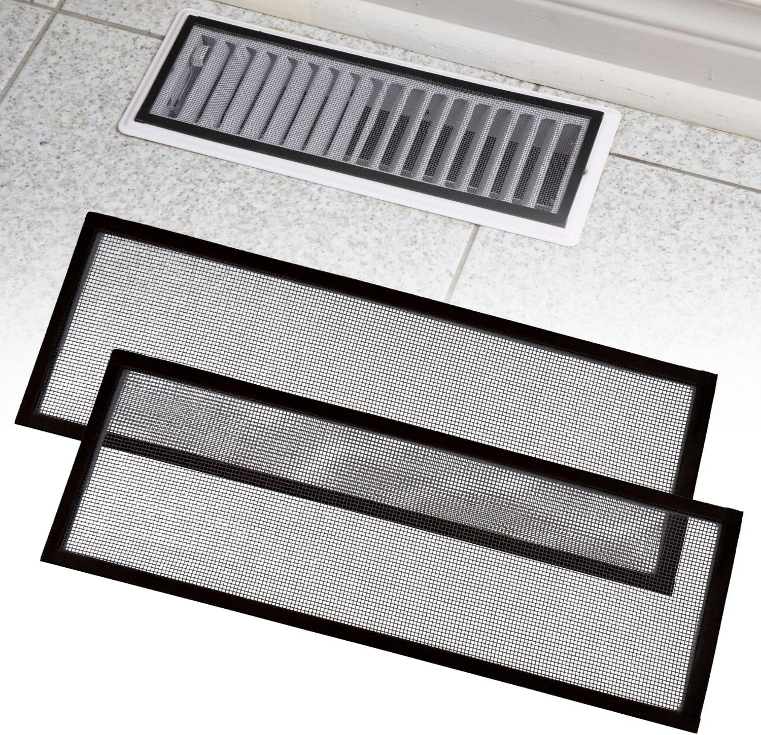 Homponent Floor Register Trap/Vent Mesh - 4 x10 Silicon Magnetic Air ...