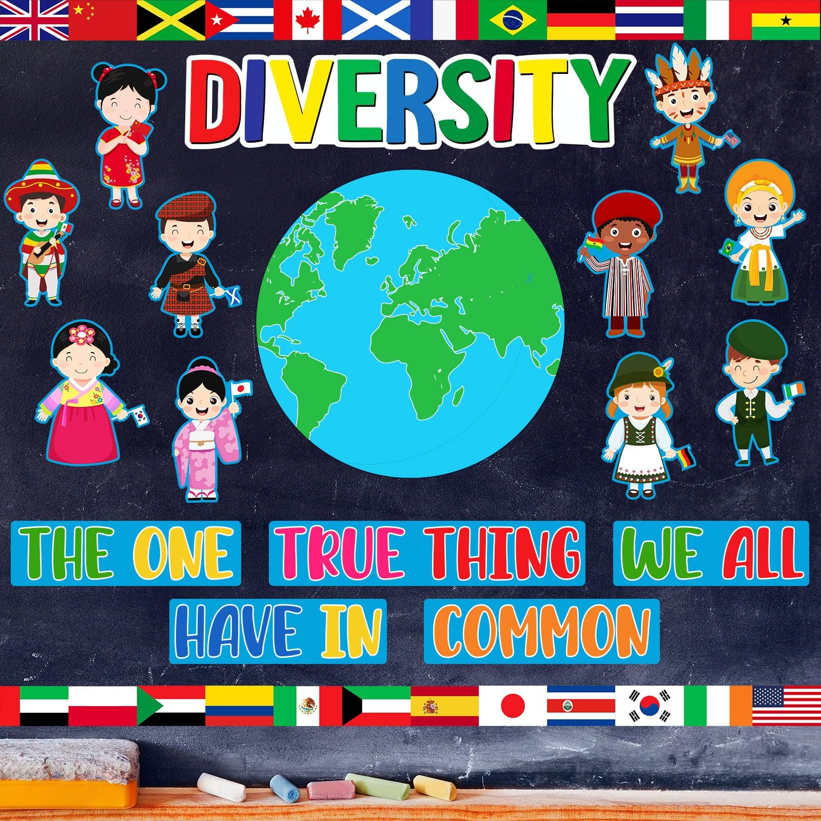 Amazon.com: Fulmoon Diversity in Common Multicultural Bulletin Board ...