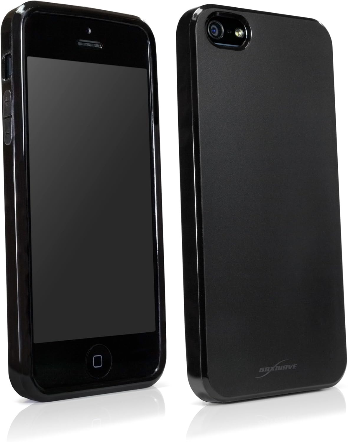 BoxWave Blackout iPhone 5s / 5 Case - Slim Black TPU Case with Stylish ...
