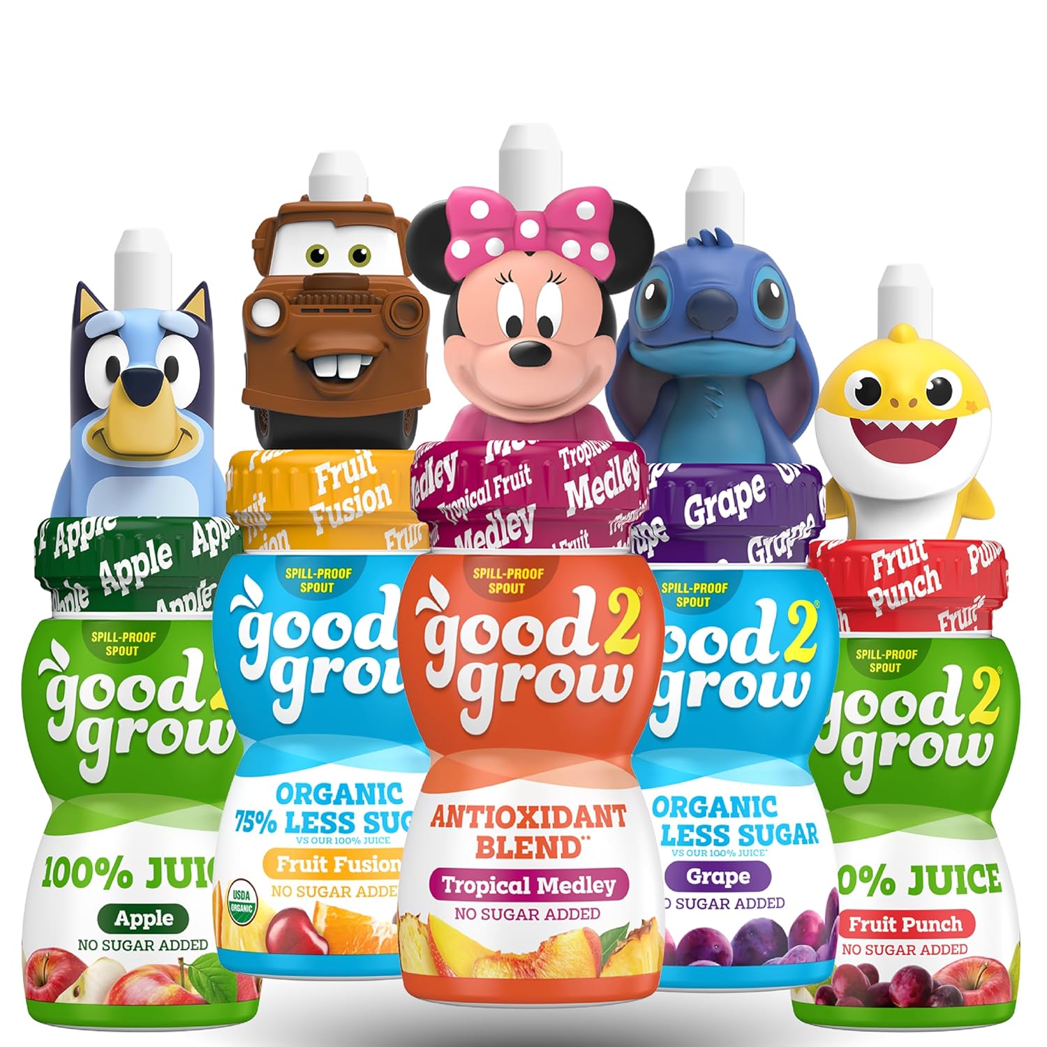 Amazon.com : Good 2 Grow Apple Juice boxes With Character Tops (10 Pack) 5 Flavor | Fruit ...